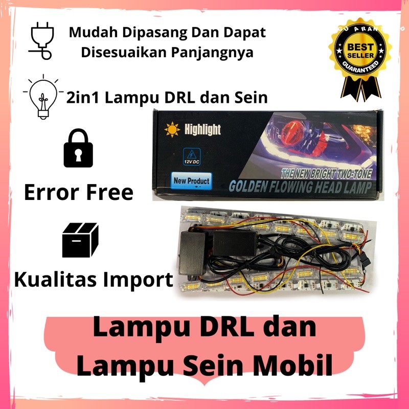 Jual Lampu DRL Dan Lampu Sein Mobil 2 In 1 / Lampu Daytime Running Light Mobil Lampu Sein Mobil ...