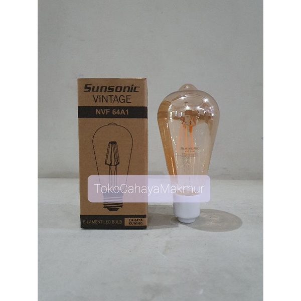 Jual Lampu Cafe Classic/Lampu Led Filamen Sunsonic 4w 4watt - Cahaya ...