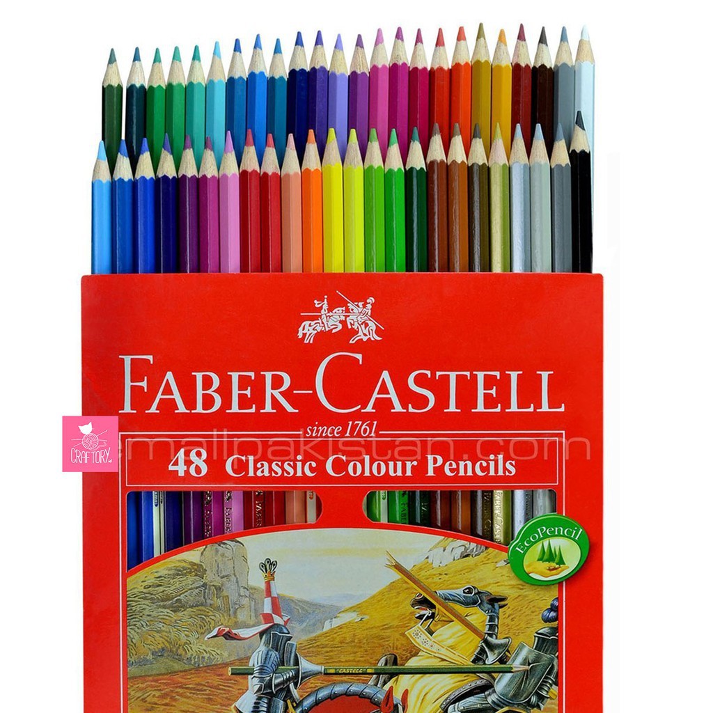 Jual Pensil Warna 48pcs/36pcs/24pcs/12pcs Faber Castell Classic ...