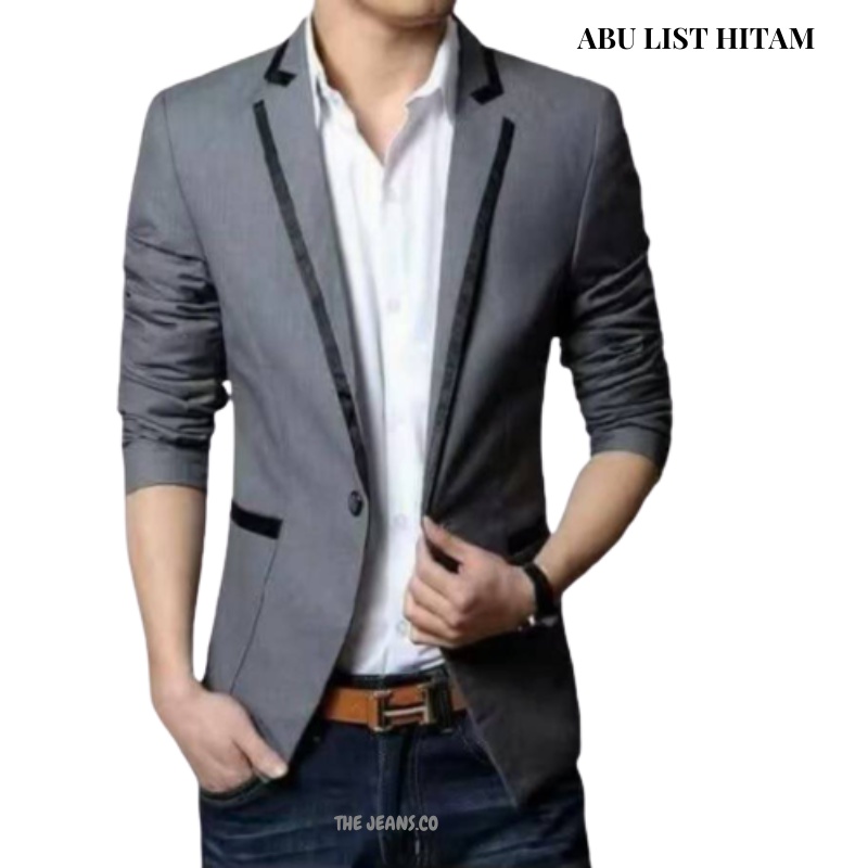 Jual Jas Blezer Pria/ Blazer Cowok Korea/ Semi Jas Pria Keeren/ Blazer ...