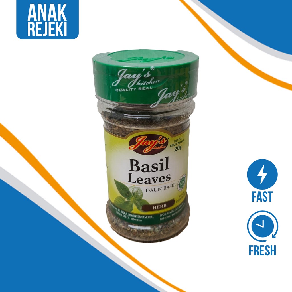 Jual Jays Daun Basil Italy Bubuk Powder Kering Jay - Jay's Basil Leaves ...