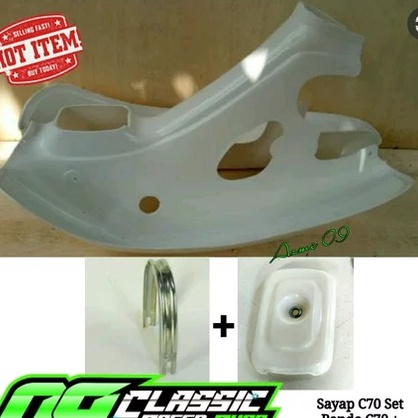 Jual PAKET HEMAT SAYAP + TUTUP FILTER + BANDO HONDA C70 TEBAL PRESISI ...