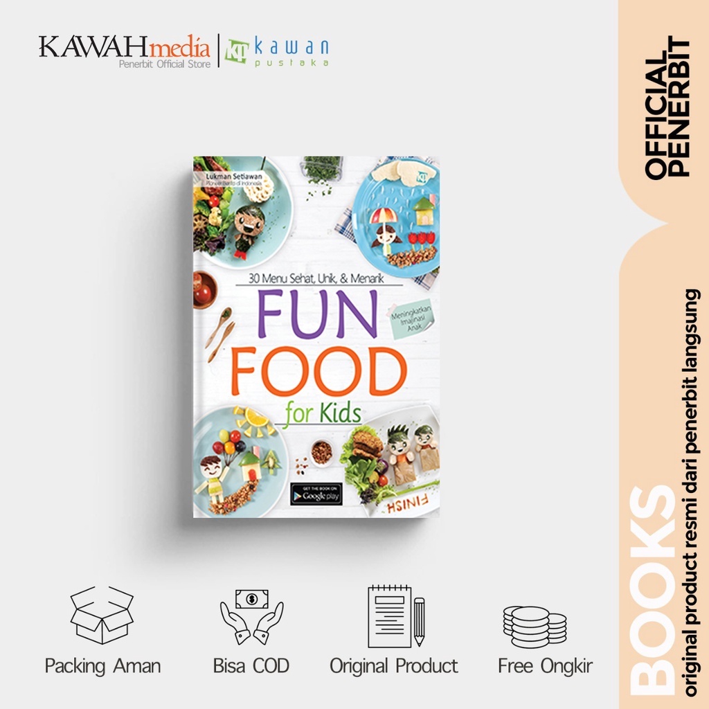 Jual BUKU RESEP FUN FOOD FOR KIDS-LUKMAN SETIAWAN- kawanpustaka ...