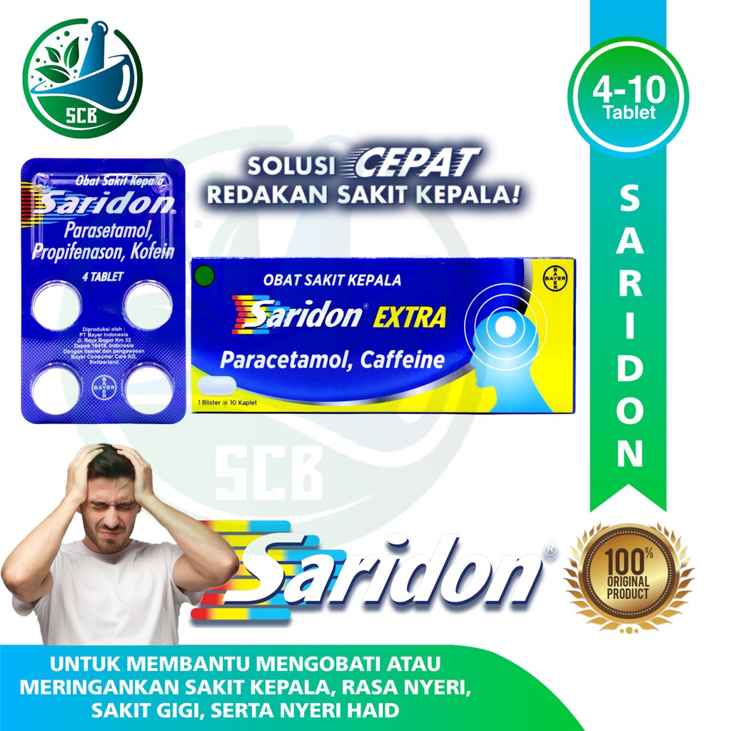 Jual Saridon - Obat Sakit Kepala | Shopee Indonesia