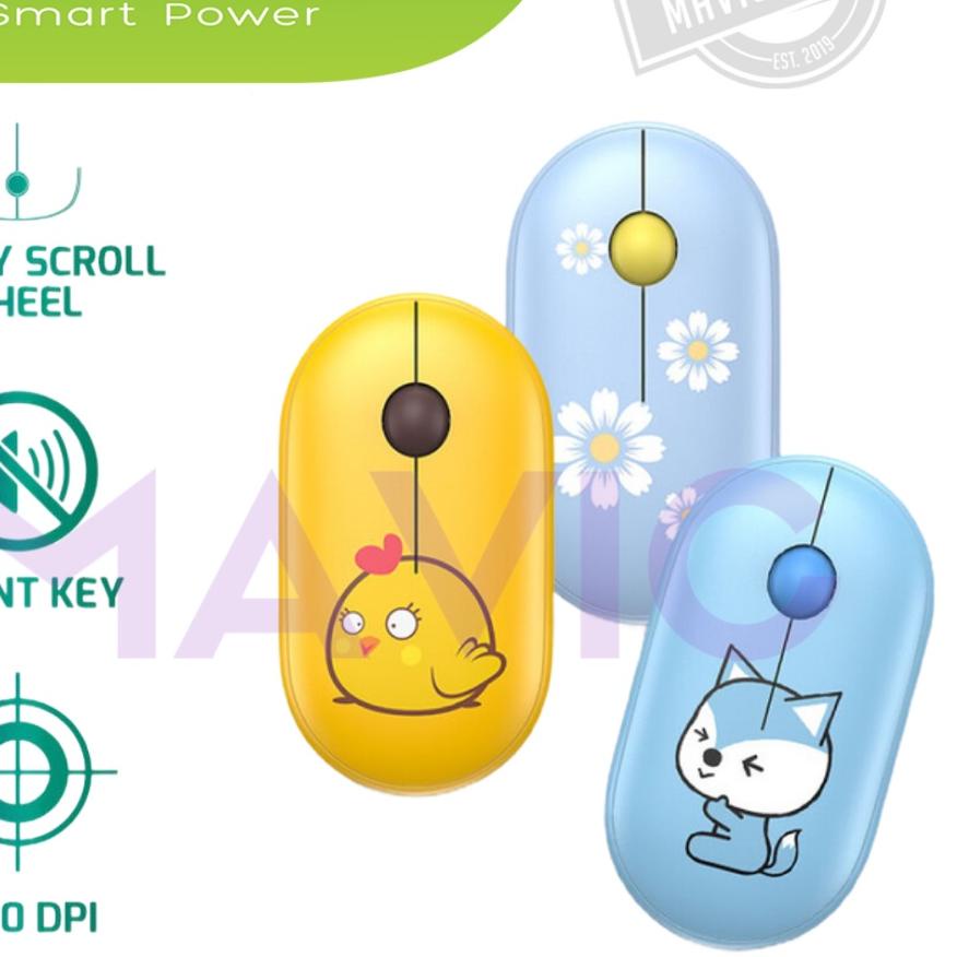 Jual Robot M230 Mouse Wireless Silent Klik 1600 DPI Cherry Scroll ...