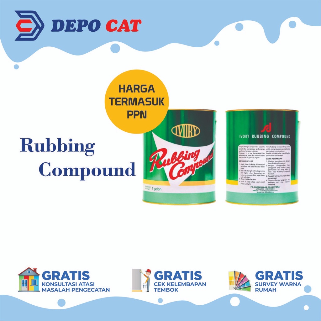 Jual Rubbing Compound Ivory White Compound Mobil Motor PENGHILANG BARET ...