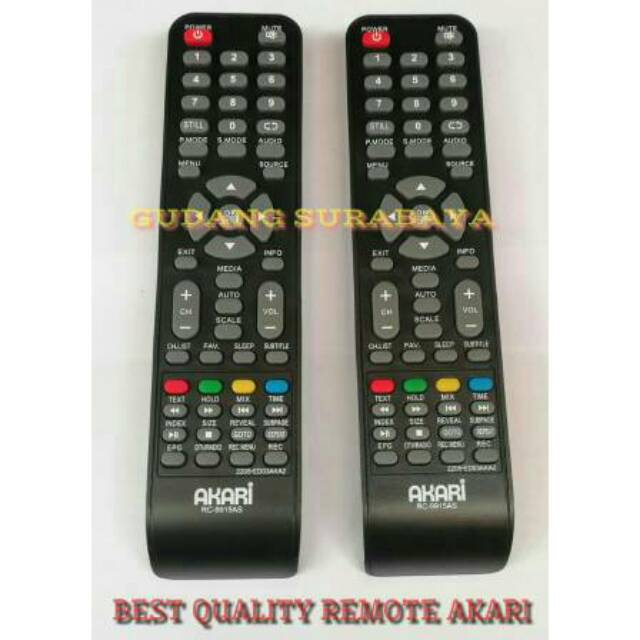Jual Remote TV Akari LED Original RC-9915AS | Shopee Indonesia