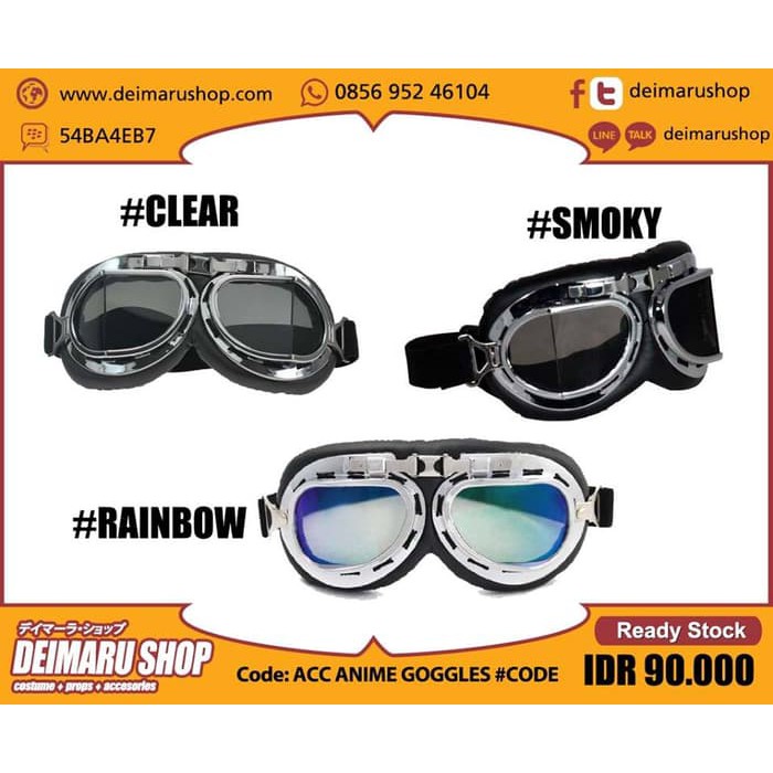 Jual [ACC GOGGLES ANIME] asesoris keren kacamata anime sabo digimon ...