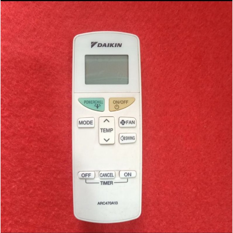 Jual REMOT AC DAIKIN ARC470A13 ORIGINAL ASLI | Shopee Indonesia