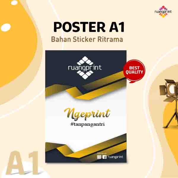 Jual Stiker Poster Bahan Ritrama A0 A1 A2 Poster Wall / Poster Dinding ...