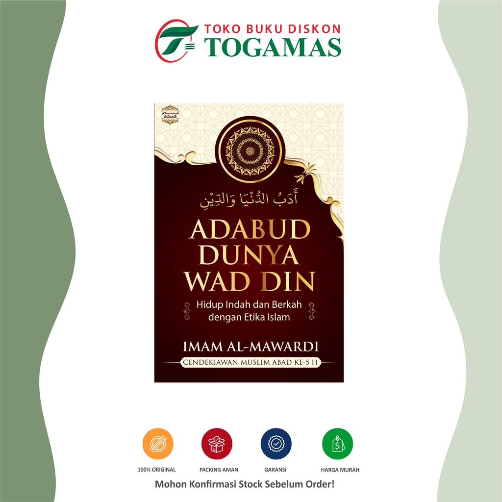 Jual Buku Adabud Dunya Wad Din - Imam Al-Mawardi | Shopee Indonesia