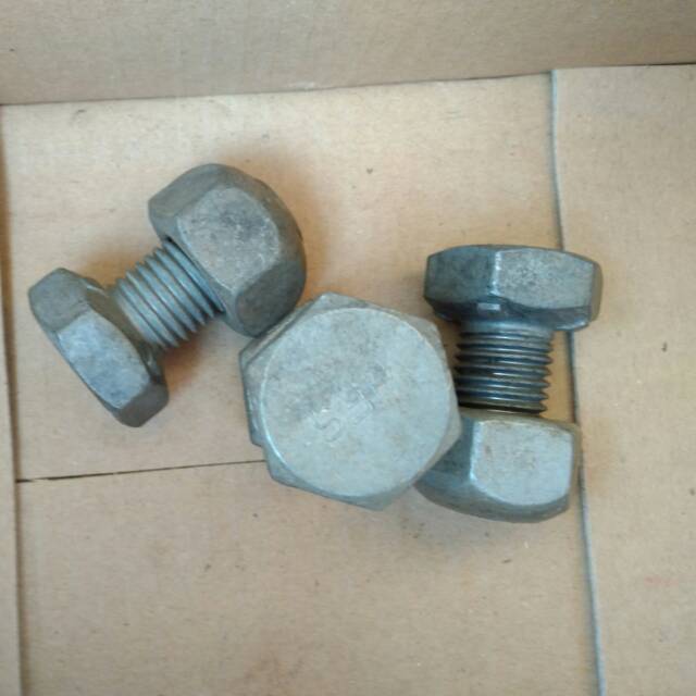 Jual M20 X 40mm HFS Bolt Baut HFS M20 Head 33mm | Shopee Indonesia