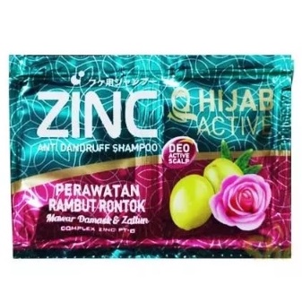 Jual ZINC SHAMPOO 1 SACHET 10 ML ISI 2 PCS ACTIVE COOL FRESH ANTI ...