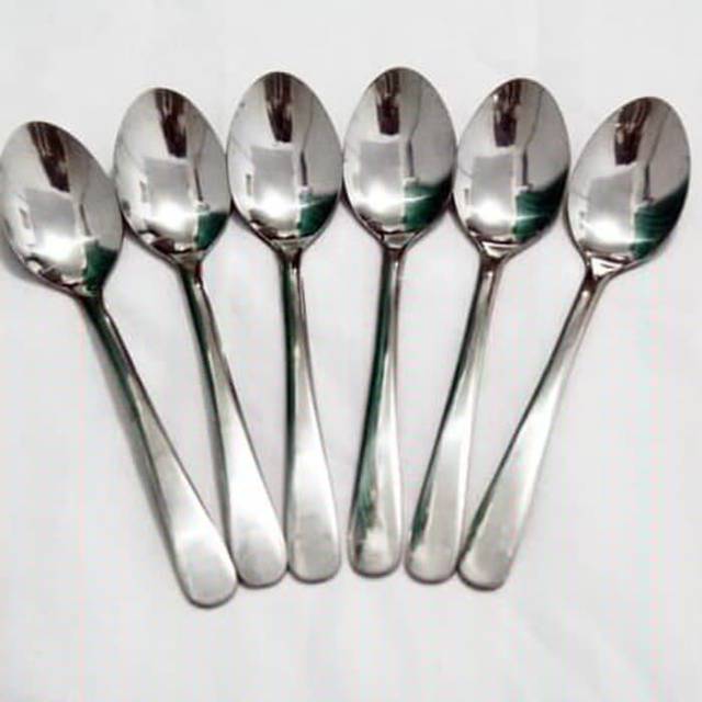 Jual 6pcs Sendok teh stainless tebal isi 6pcs kualitas HOTEL / sendok ...