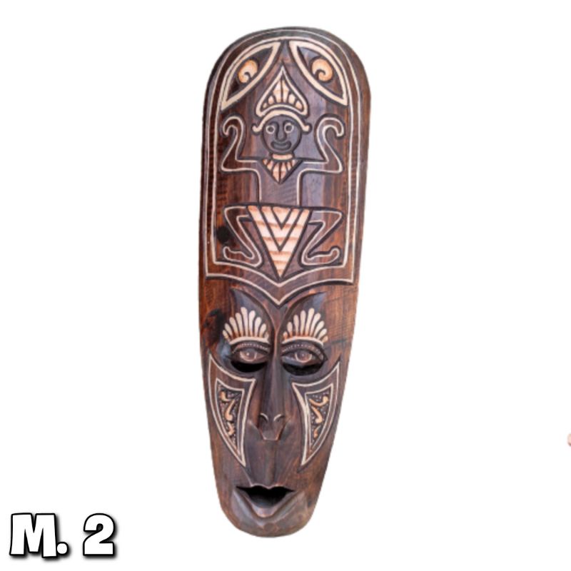 Jual Dekorasi Dinding Patung Topeng Lombok 50cm - Topeng Suku Etnik ...