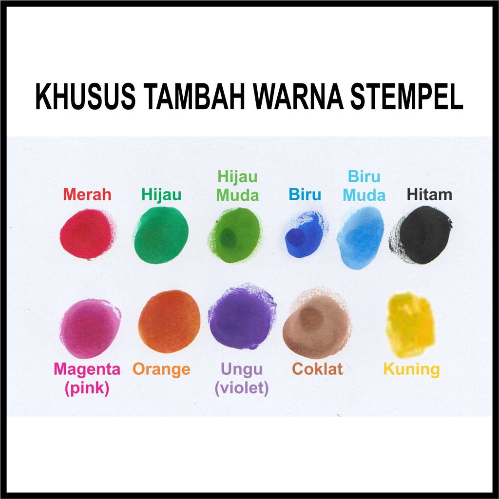 Jual KHUSUS TAMBAH WARNA STEMPEL FLASH | Shopee Indonesia