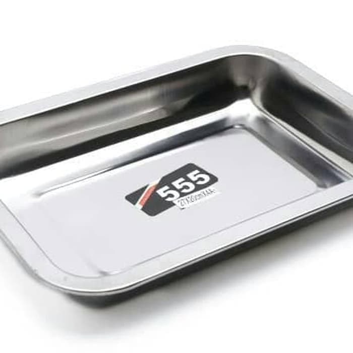 Jual Nampan Stainless Steel 555 32 X 22 Cm Nampan | Shopee Indonesia