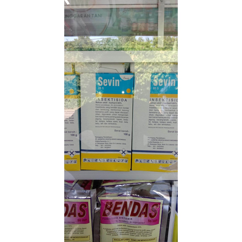 Jual INSEKTISIDA SEVIN 85 S ISI 100 Gr Bahan aktif : Karbaril 85% untuk mengendalikan hama hama ...