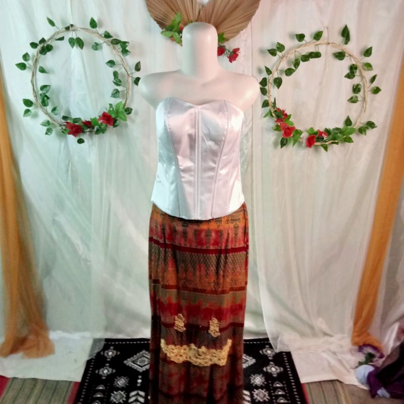 Jual kamisol satin/longtorso satin/kamisol kebaya/bustier | Shopee ...