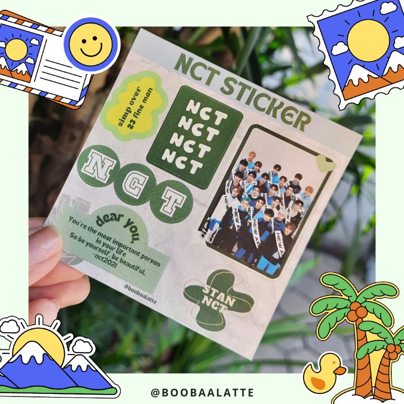 Jual extra photocard hampers NCT extra sticker NCT sticker BTS tahan ...