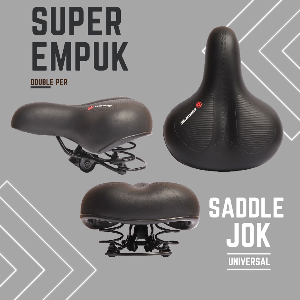 Jual Sadel Jok Sepeda MTB BMX Lipat Balap Gunung Empuk Lebar Universal ...