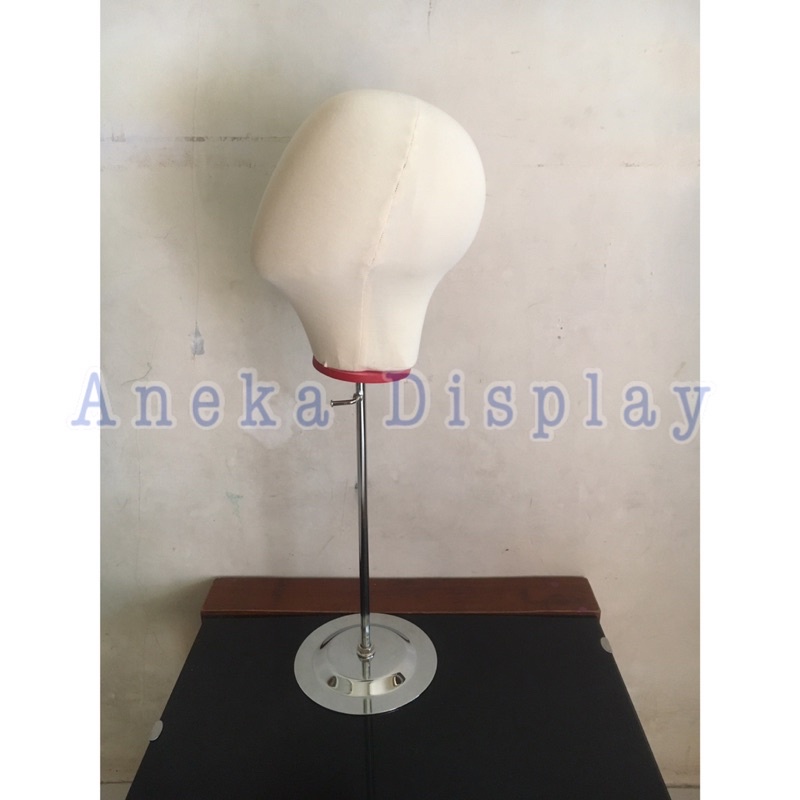 Jual Manekin Kepala Foam Bisa Tusuk Jarum Dengan Stand Untuk pajangan ...