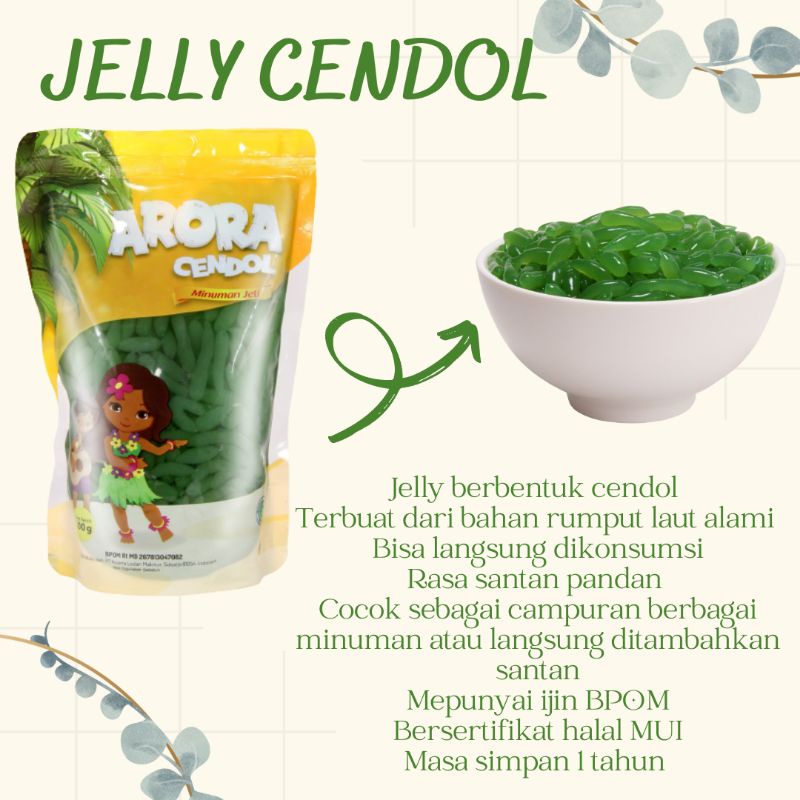 Jual Minuman Jelly topping berbentuk Cendol Kecebong Arora Yoshinoya ...