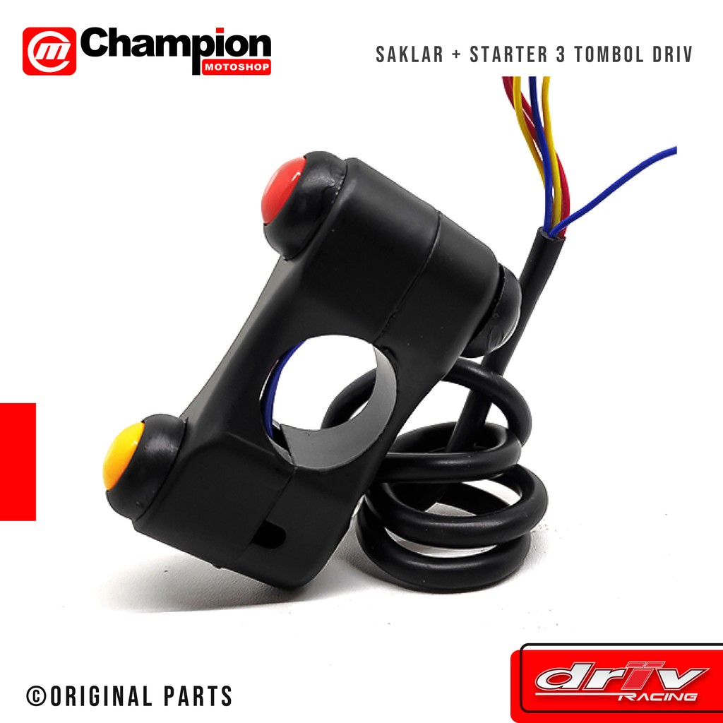 Jual Saklar Motor Variasi 3 Tombol Plus Stater Universal Driv | Shopee ...