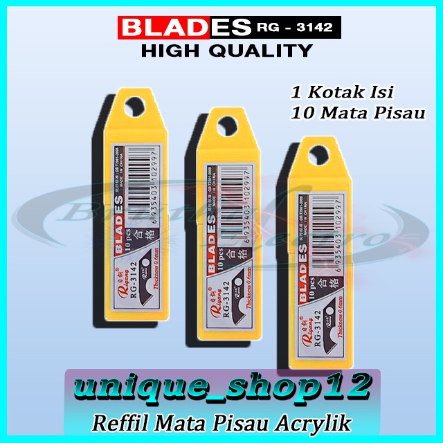 Jual Refill Isi Ulang Mata Pisau Acrylic Hook Cutter Refill | Shopee ...