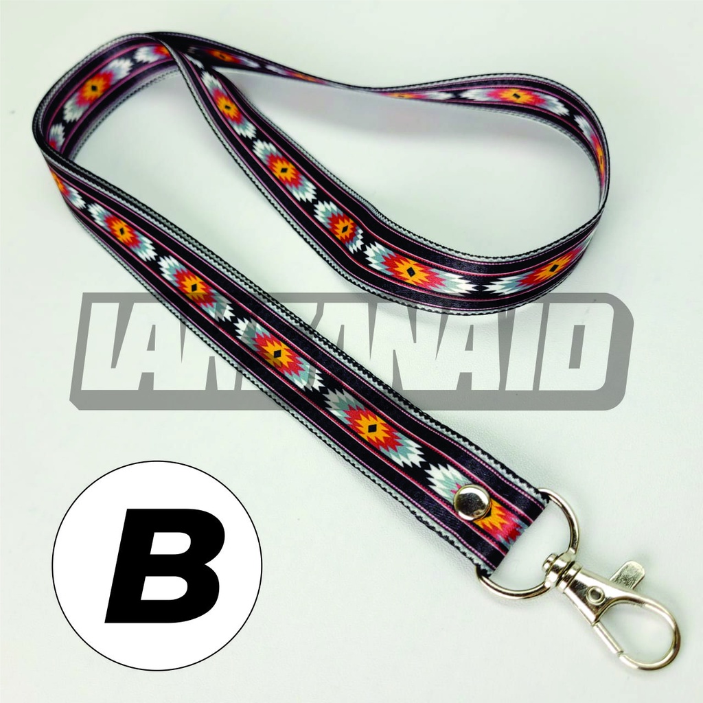 Jual LANYARD TALI ID CARD MOTIF BATIK ETNIK V2 | Shopee Indonesia