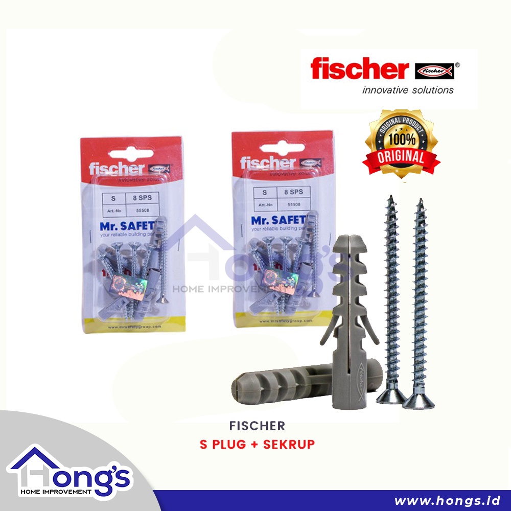 Jual FISHER DINDING / ANGKUR NILON FISCHER S PLUG + SEKRUP SKRUP | Shopee Indonesia