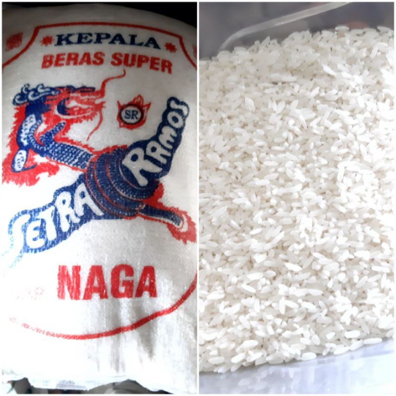 Jual Beras Setra Ramos Cap Naga 5kg, 10kg, 25kg | Shopee Indonesia