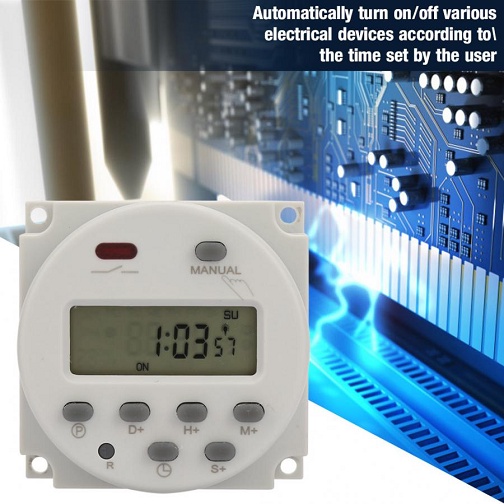 Jual Digital Programmable Timer Switch 7 Days Weekly Auto On/Off Dc ...