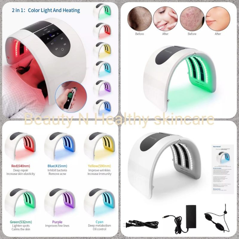 Jual PDT LIGHT MASK LED MASK 7 COLOR AQUA LIGHT | Shopee Indonesia