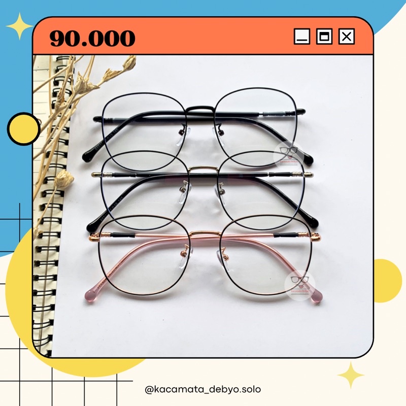 Jual Kacamata Besi/Frame Besi/Kacamata Kotak/Frame Bingkai Kacamata ...
