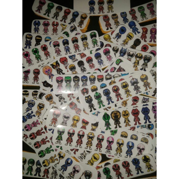 Jual Custom Stiker Chibi Super Sentai Power Rangers | Shopee Indonesia