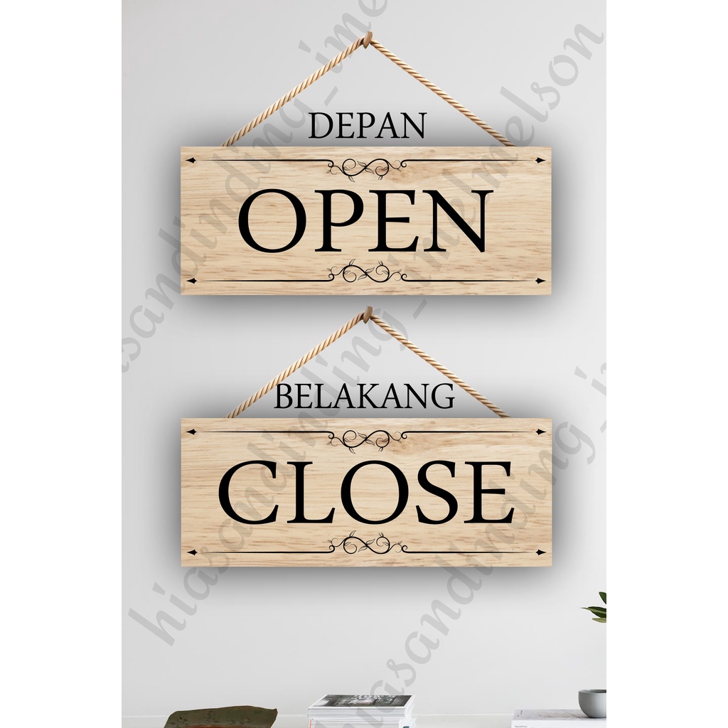 Jual 197/10x25cm/bolakbalik/hiasan dinding/ cafe/ pintu/toilet/tanda ...