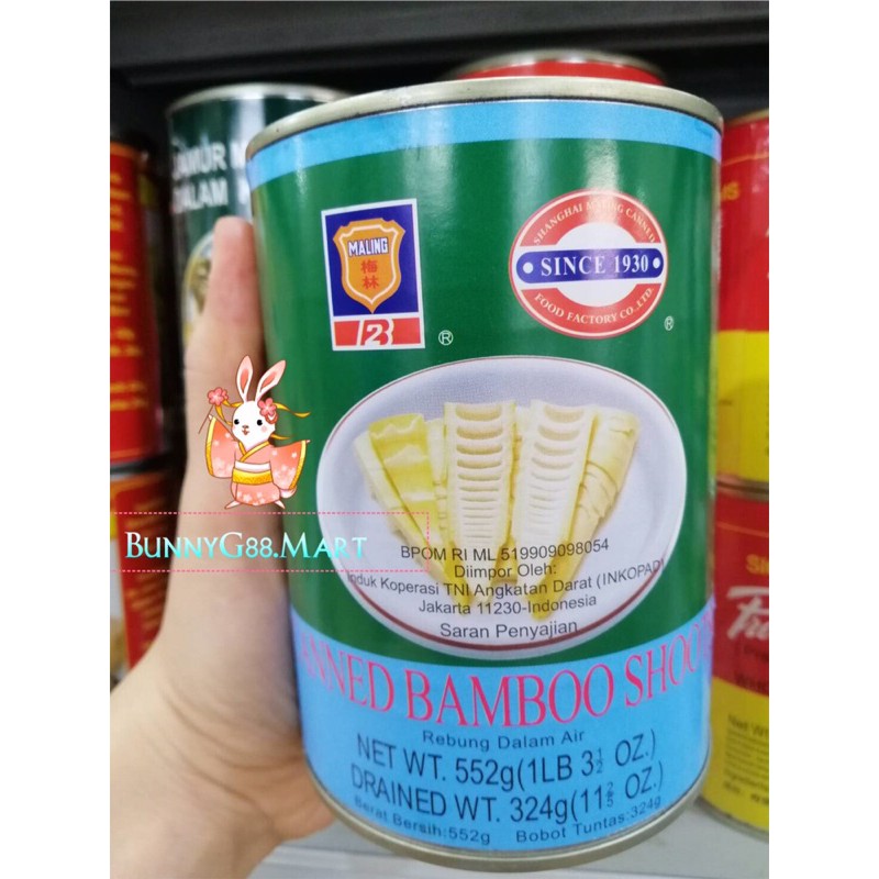 Jual MALING CANNED BAMBOO SHOOTS 552gr/REBUNG KALENG/ REBUNG KALENGAN ...