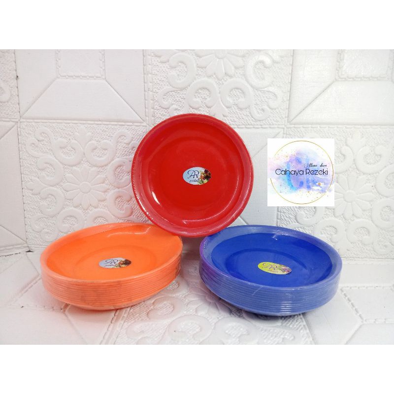 Jual grosir piring snack 1 Lusin | Lepek 1 Set ( 12pcs ) | Tatakan ...