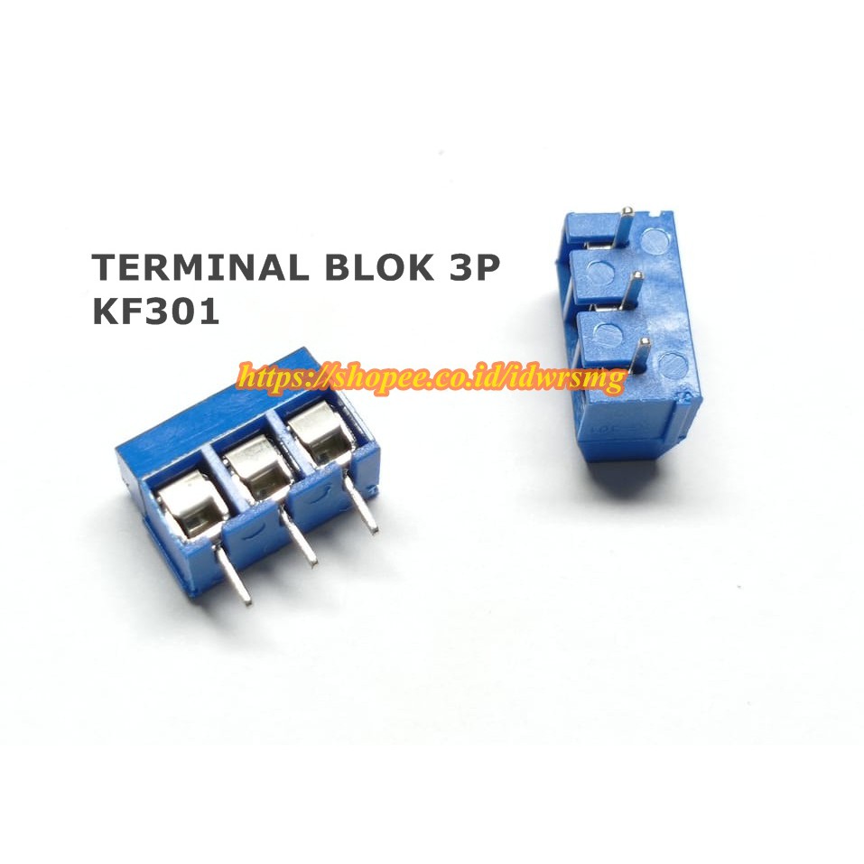 Jual Terminal Block 3 Pin Skrup Screw PCB Blok 3P Pitch 5mm Cable ...