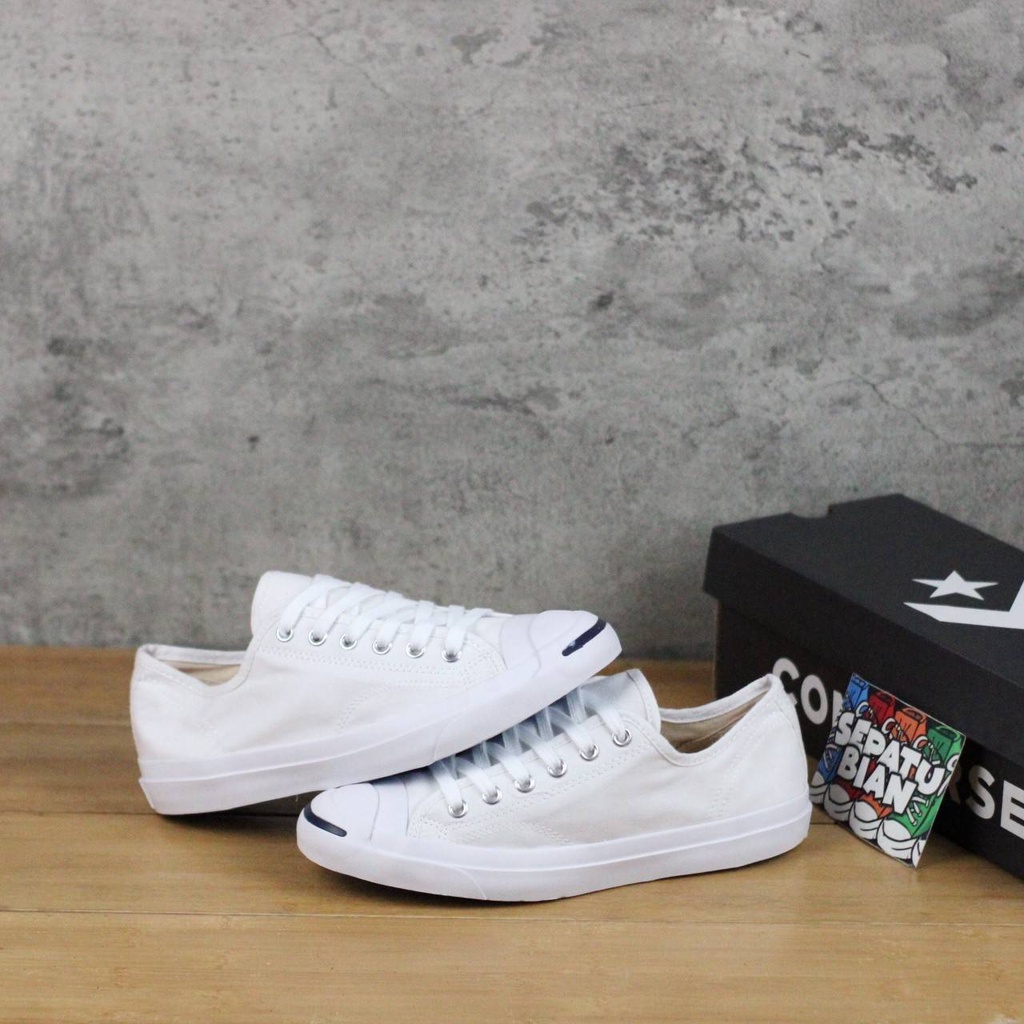 Jual Converse CT All Star Jack Purcell purcel kanvas white | Shopee ...