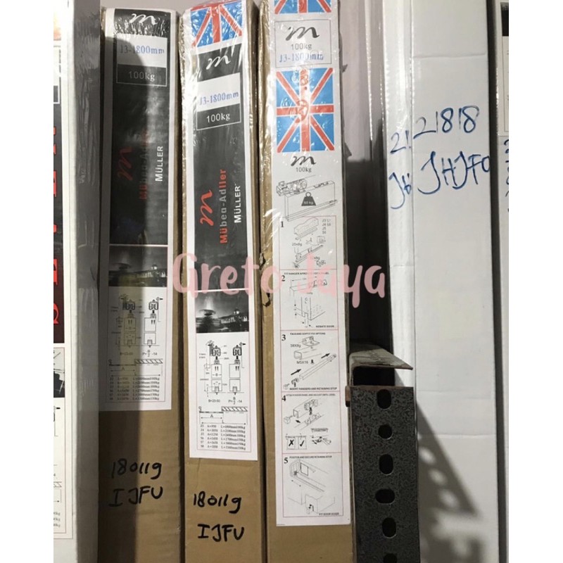 Jual ( A3 Muller ) Rel Pintu J3 Sleding Sliding Ril Pintu Geser Atas A ...