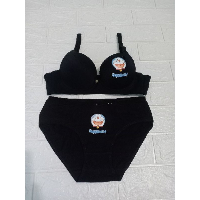 Jual Bra set doraemon hitam | Shopee Indonesia