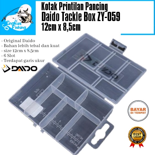 Jual Kotak Kail Pancing Daido Tackle Box ZY-059, ZY-052, ZY-014 & ZY-053 Banyak Slot Berkualitas ...