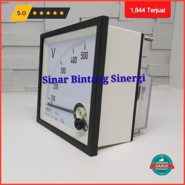 Jual Volt Meter / Voltmeter Analog Jarum Merk Fort Size 96X96 Atau ...