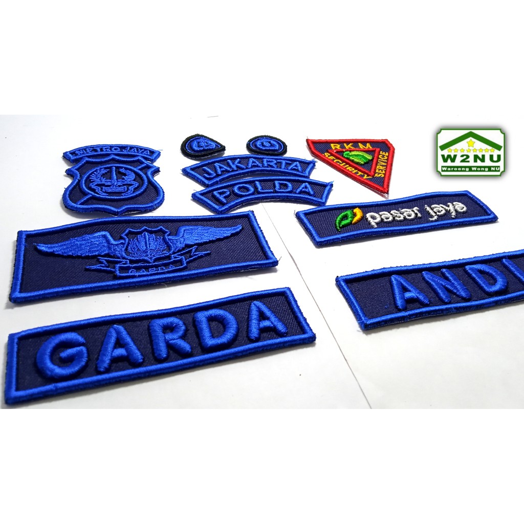Jual CUSTOM PATCH BORDIR ATRIBUT SATPAM SECURITY PADA PDL PDH PDU ...