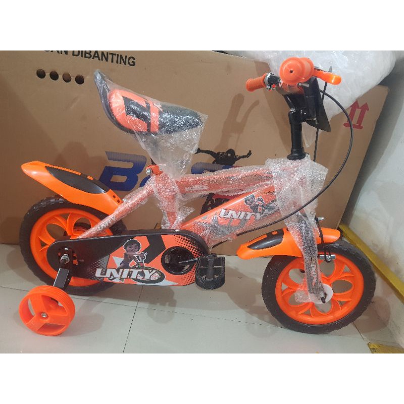 Jual Sepeda Anak Sepeda BMX 12 inch UNITY ( Warna Orange ) | Shopee ...