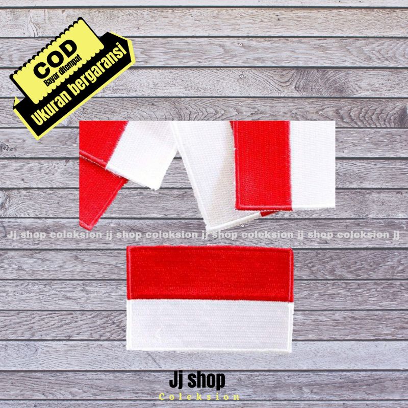 Jual EMBLEM MERAH PUTIH BORDIR LOGO MERAH PUTIH MERAH PUTIH LOGO ...