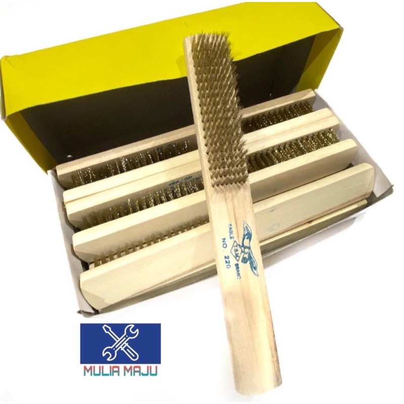Jual sikat kawat kuningan eagle 8 baris | Shopee Indonesia