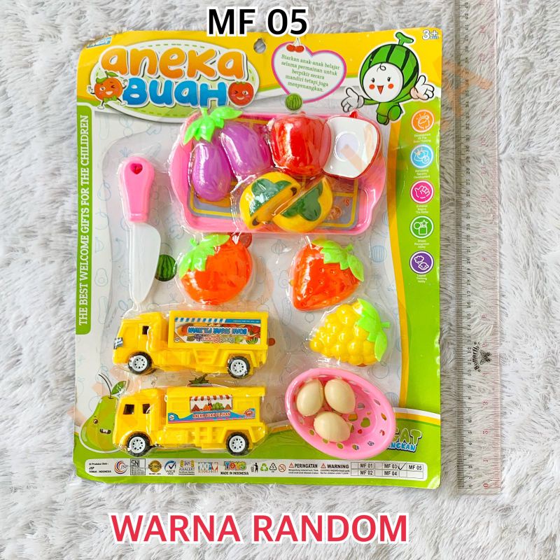Jual MAINAN MF 05 ANEKA BUAH POTONG POTONG SAYUR SAYURAN ADA NAMPAN DAN ...